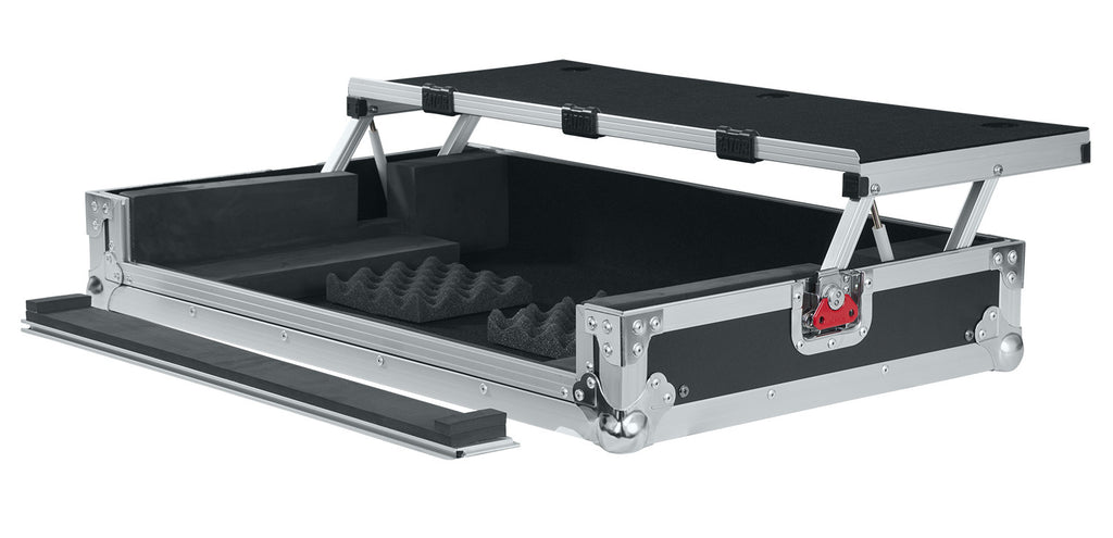 Universal Road Case for Large DJ Controllers with Sliding Laptop Platform