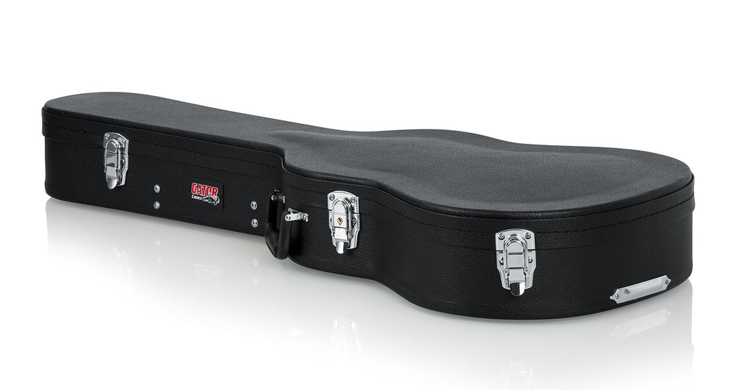Gator Hard-Shell Wood Case for 3/4-Size Acoustic Guitars - Rugged Hard ...